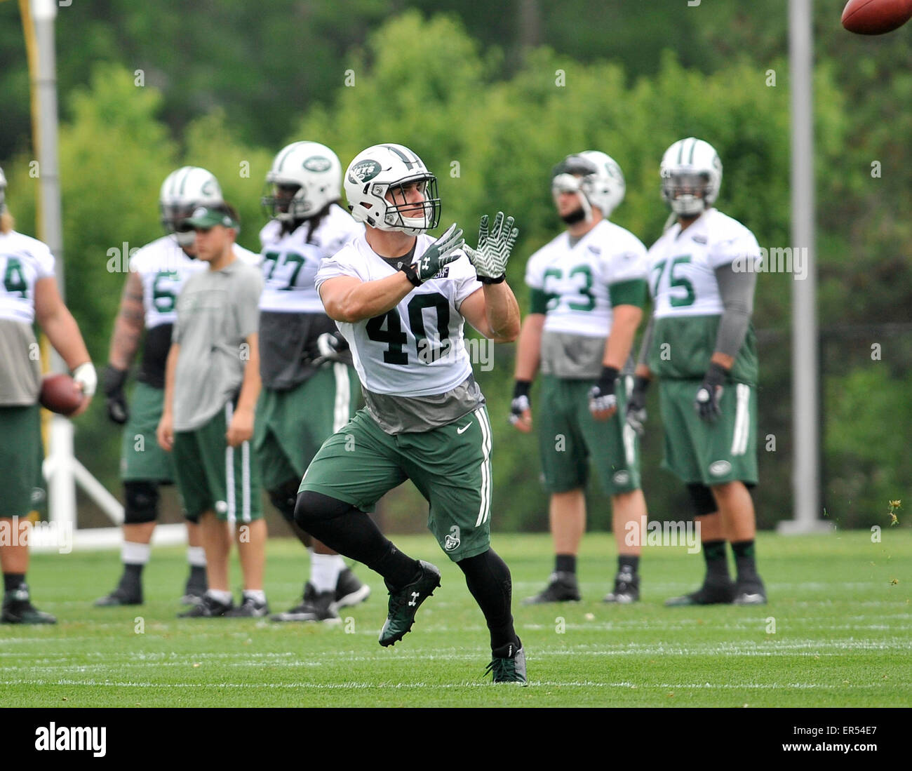 Florham Park, New Jersey, USA. 27th May, 2015. New York Jets' fullback ...