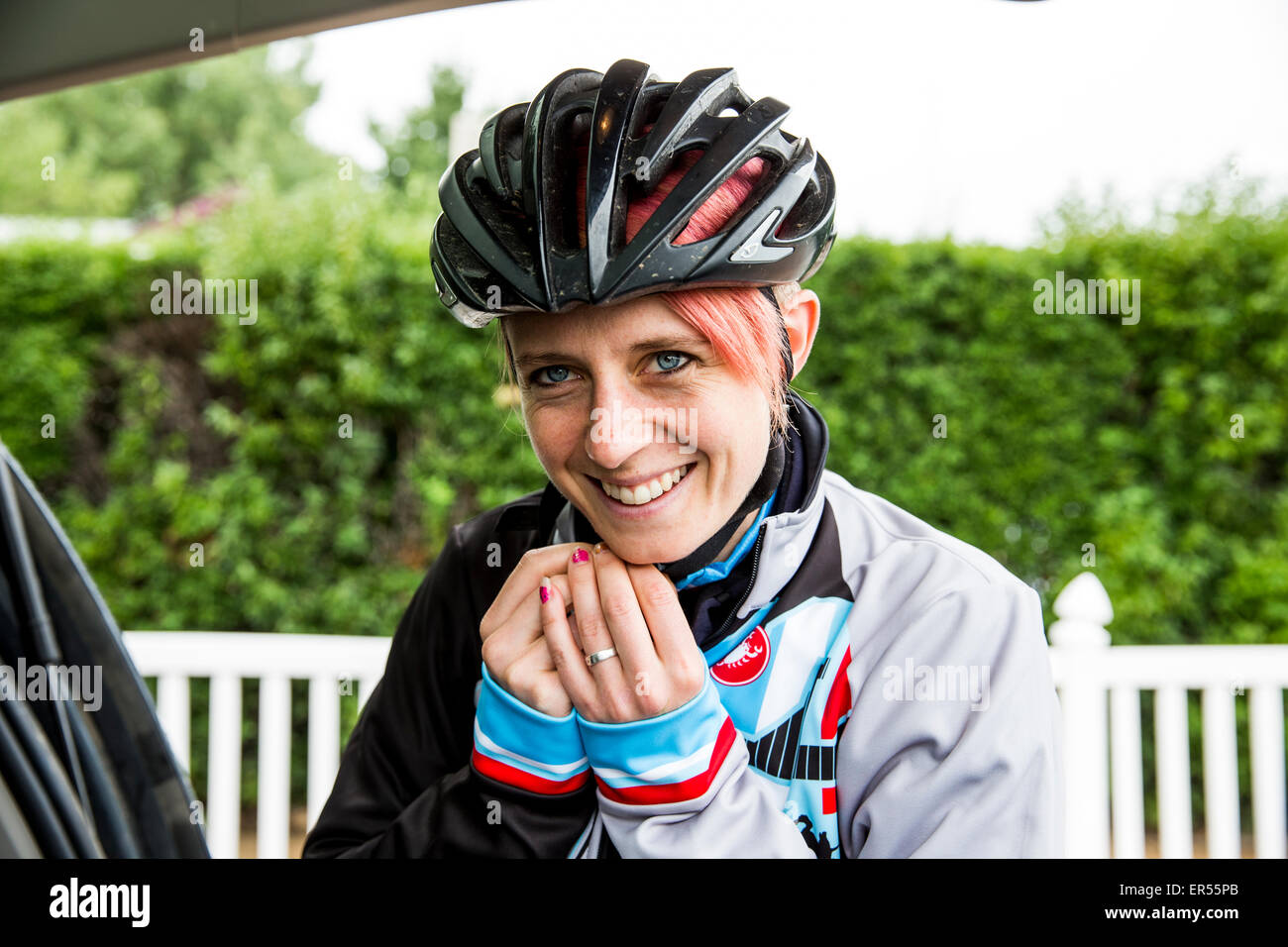 Speedvagen team rider Laura Winberry Stock Photo - Alamy
