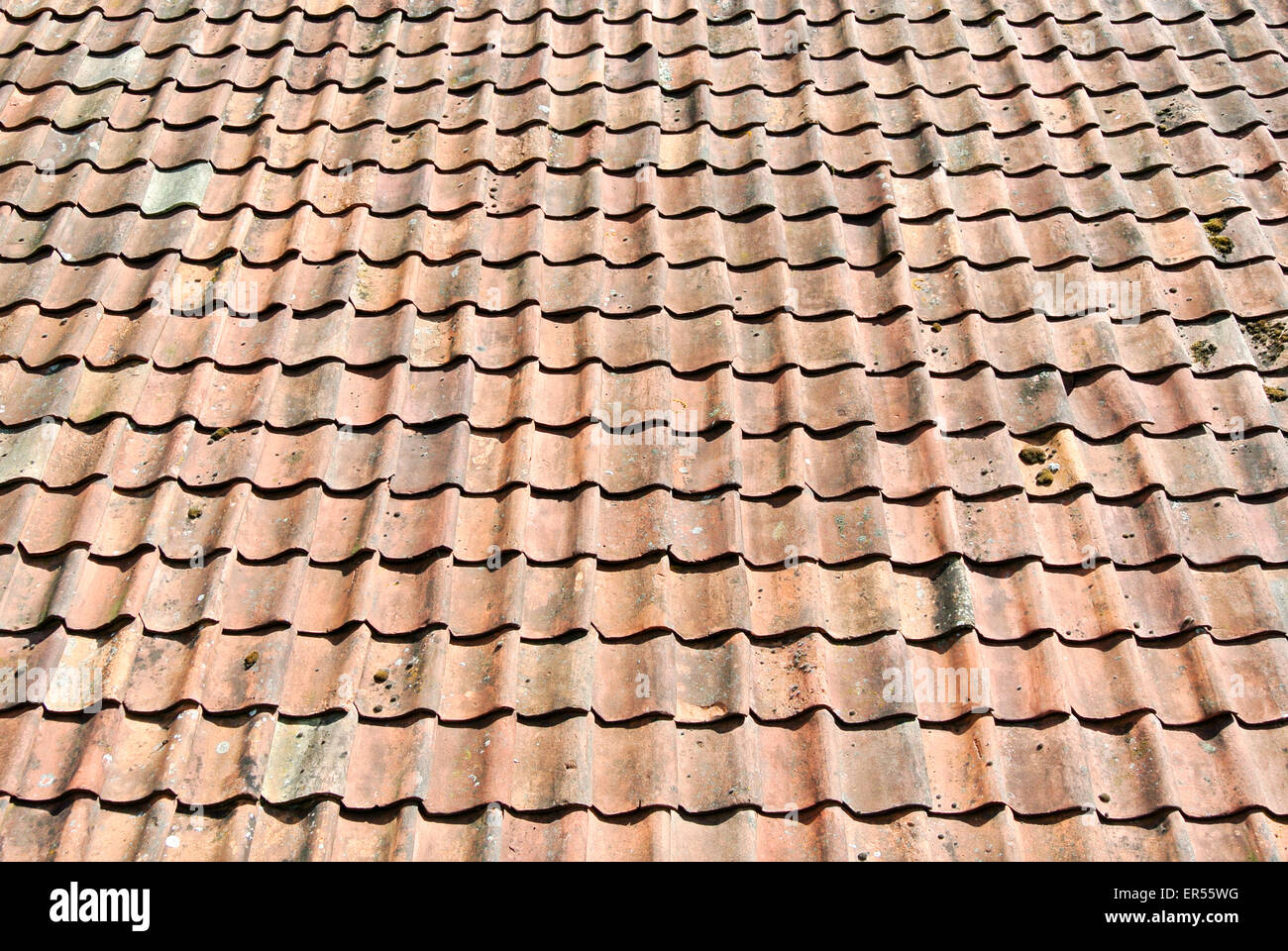 Red roof tiles Stock Photo - Alamy