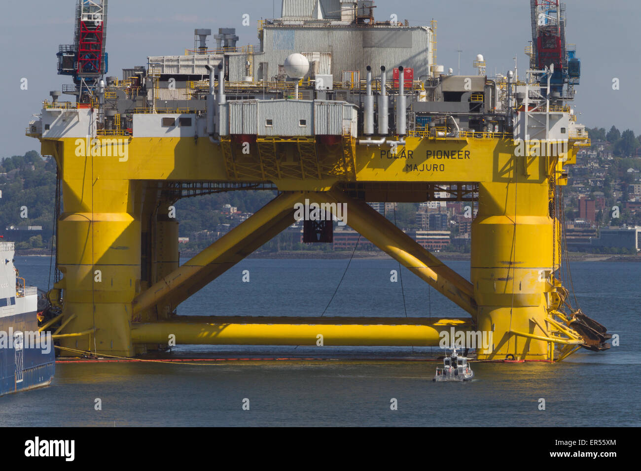 Protest Against Royal Dutch Shell's Floating Oil Drill Rig, Polar ...