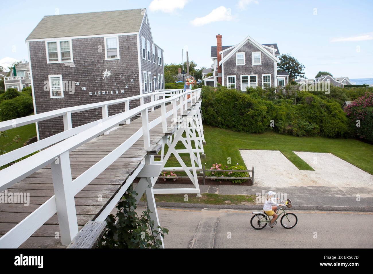 Siasconset foot bridge in Siasconset on Nantucket Stock Photo - Alamy