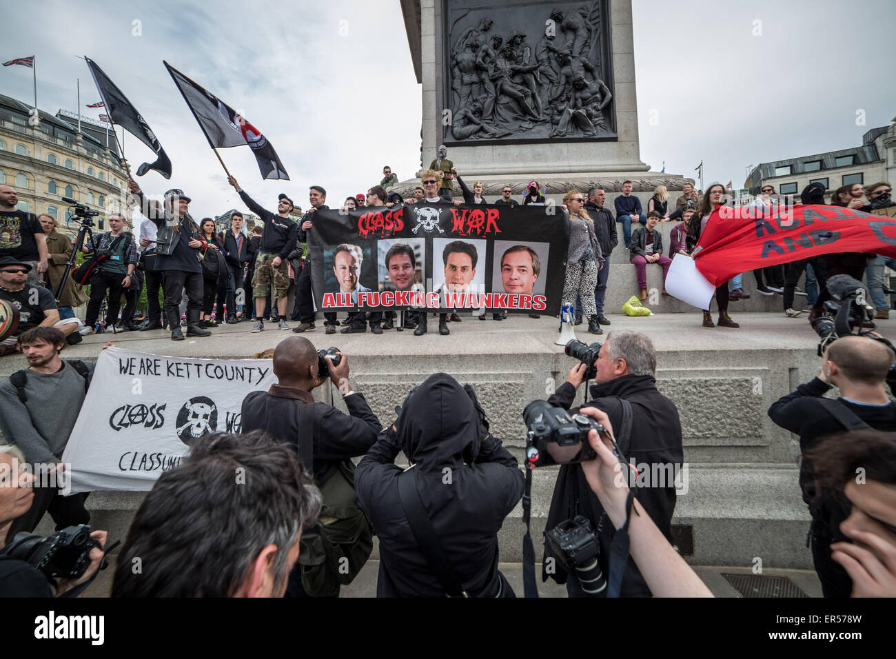 London, UK. 27th May, 2015. Anti-Tory Protests Following the State ...