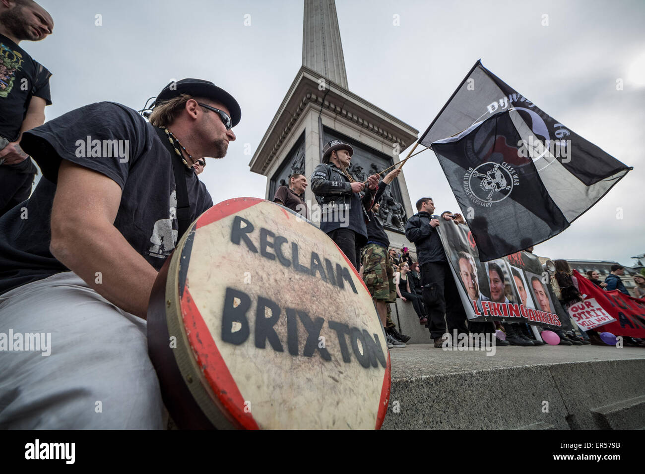 London, UK. 27th May, 2015. Anti-Tory Protests Following the State ...