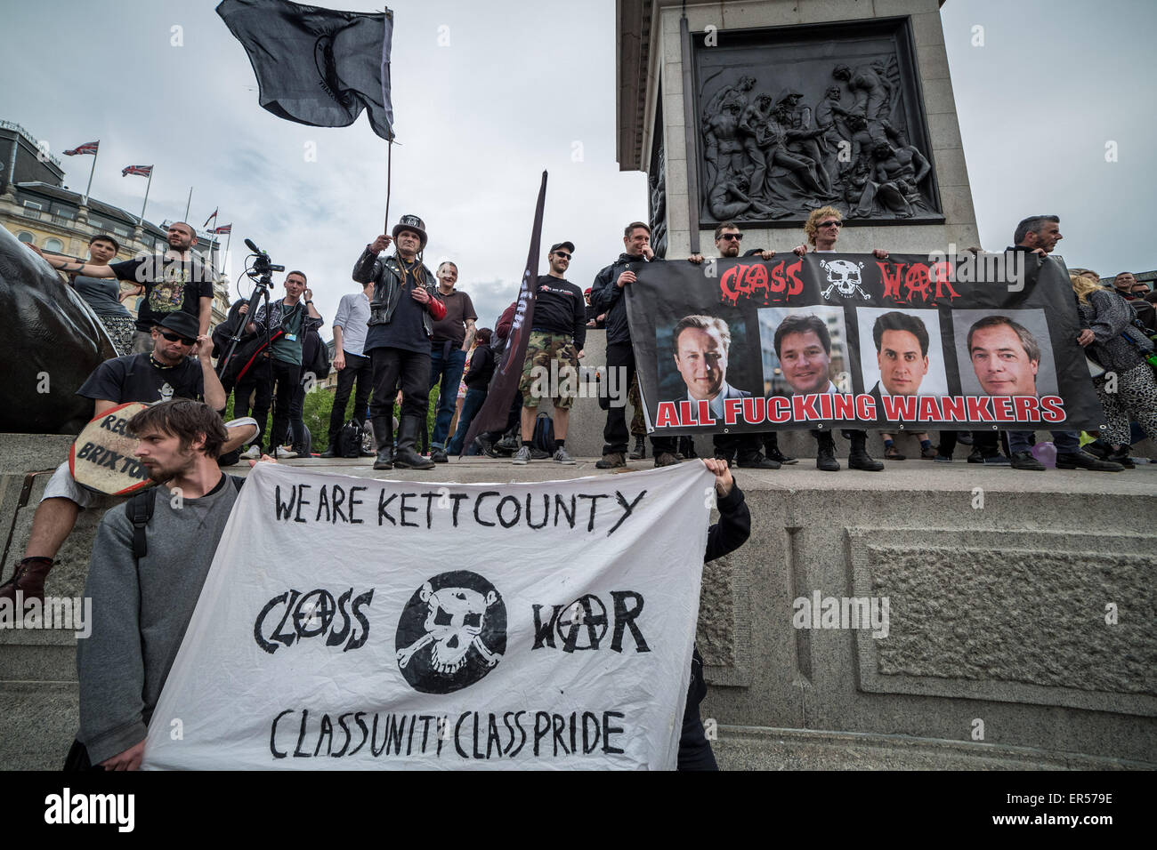 London, UK. 27th May, 2015. Anti-Tory Protests Following the State ...