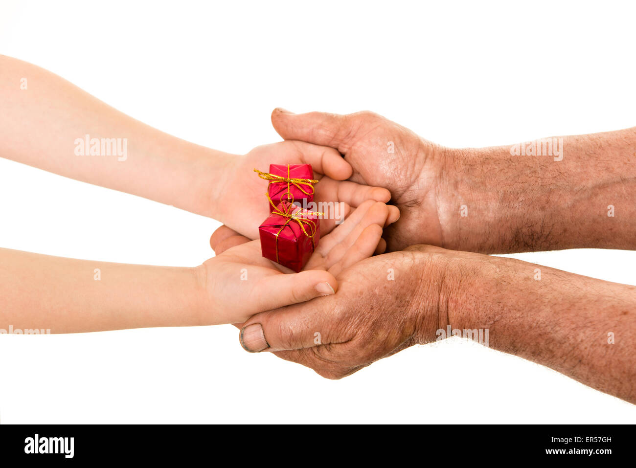 Handshake gift hi-res stock photography and images - Alamy