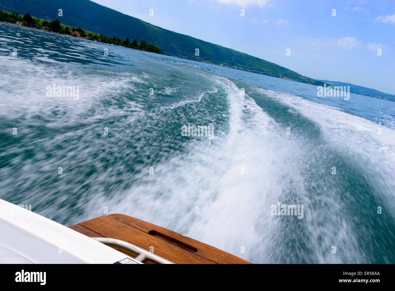 Driving boat outboard motor hi-res stock photography and images - Alamy