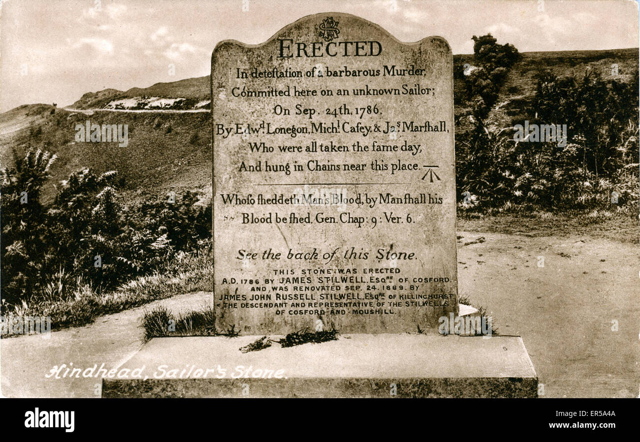 The Sailor's Stone, Hindhead Common, Surrey Stock Photo - Alamy