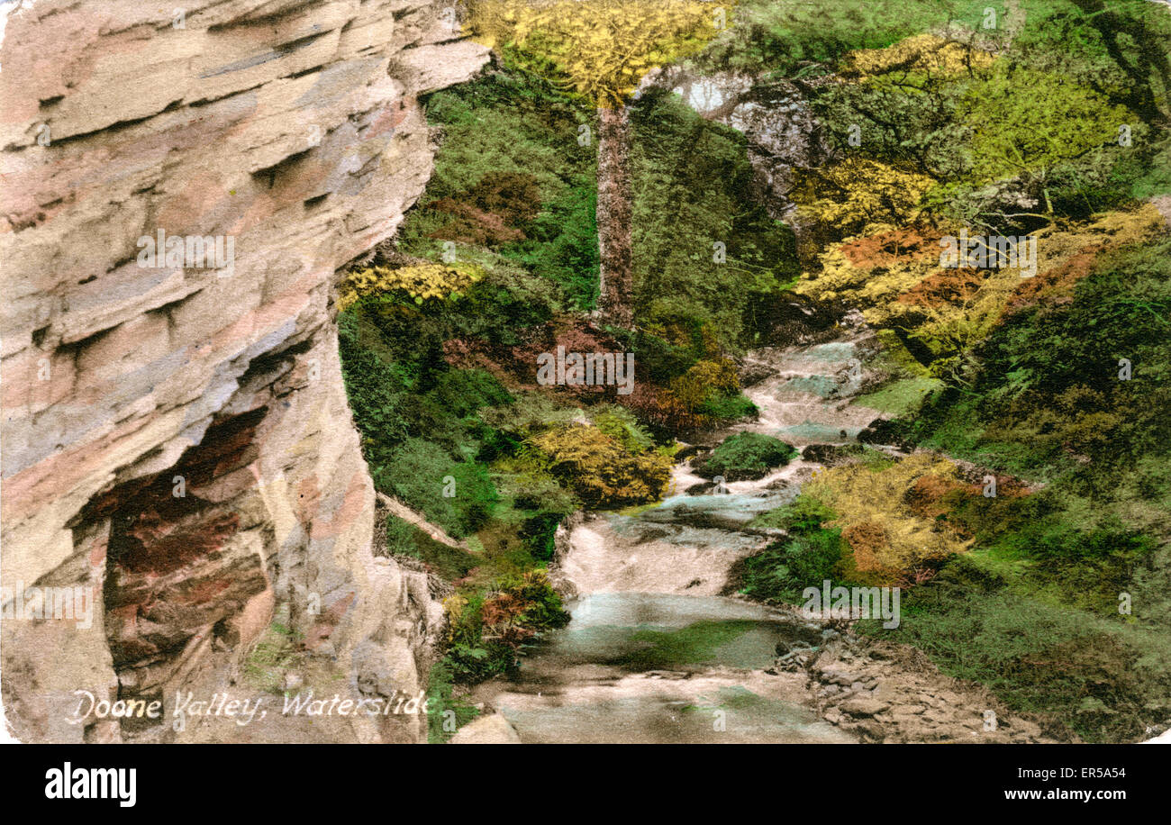 The Waterslide, Doone Valley, Devon Stock Photo - Alamy