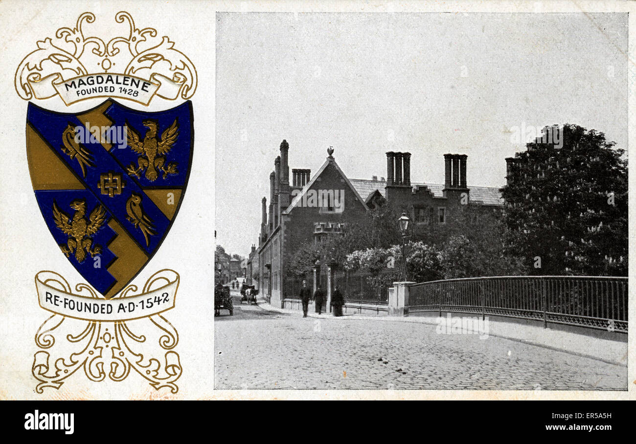 Magdalene College, Oxford, Oxfordshire, England. 1900s Stock Photo - Alamy Magdalene College, Oxford, Oxfordshire, England. 1900s Stock Photo - Alamy