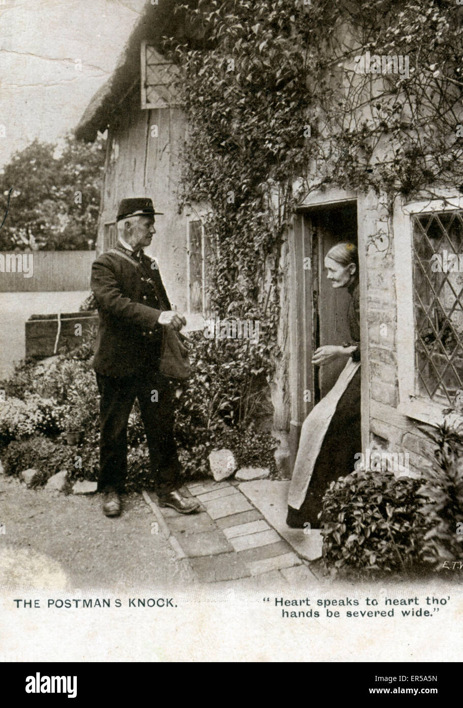 Indian Postman Delivering Letters
