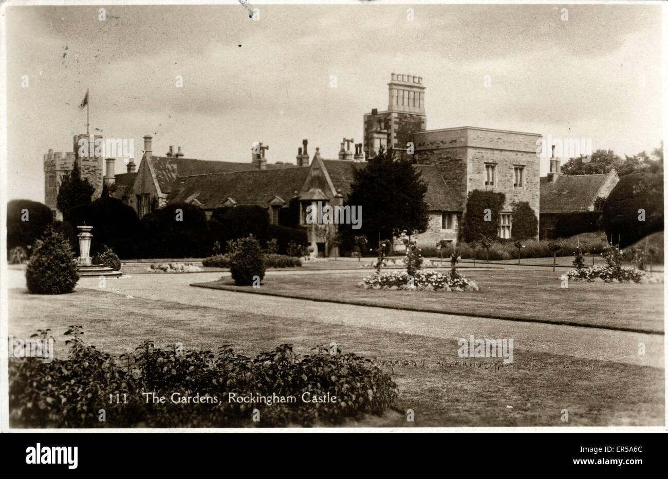 The Castle & Gardens, Rockingham, Leicestershire Stock Photo - Alamy