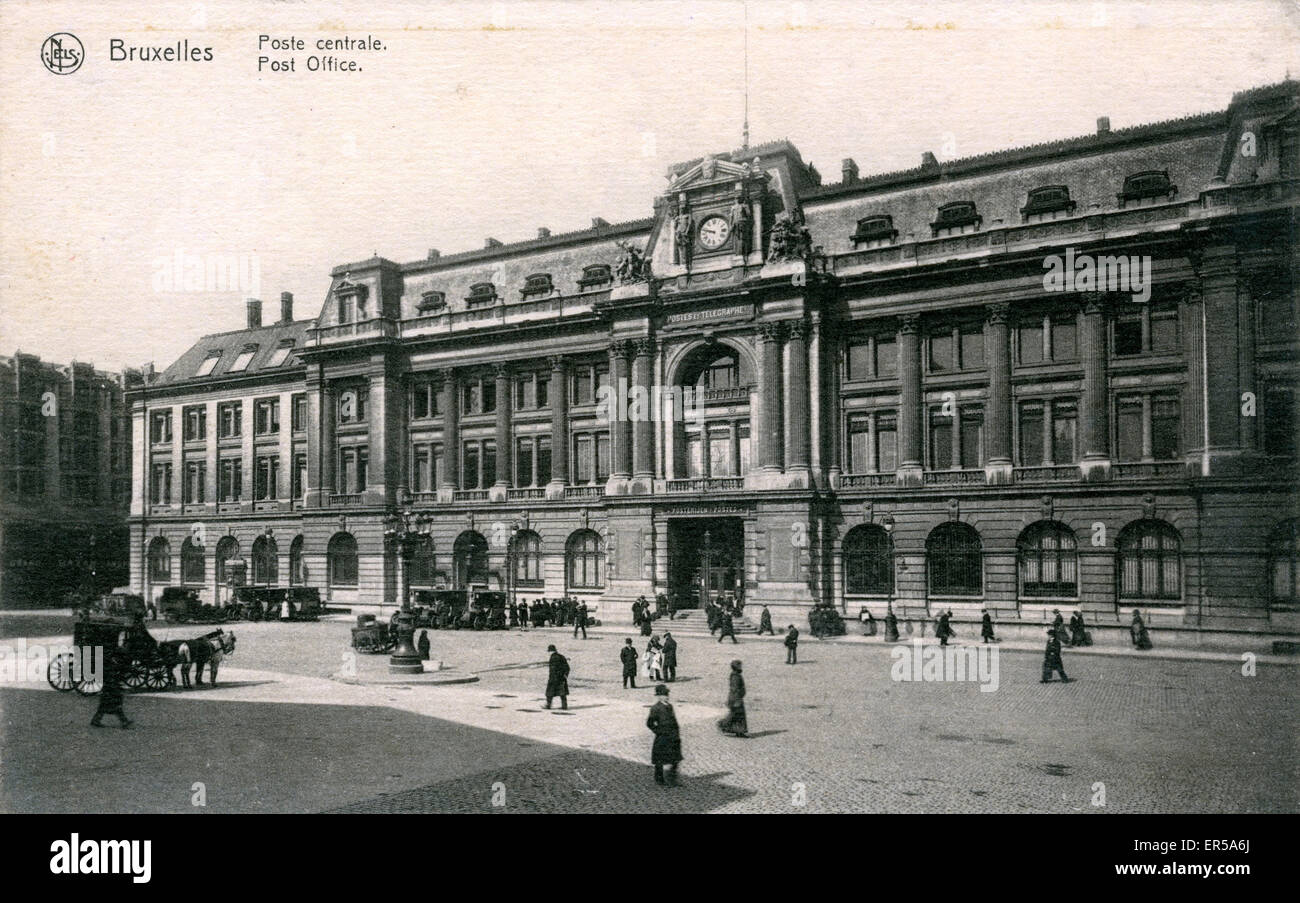 Post Office, Brussels Stock Photo - Alamy