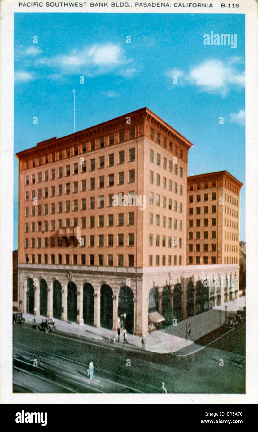 Pacific Southwest Bank Building, Pasadena, California Stock Photo - Alamy