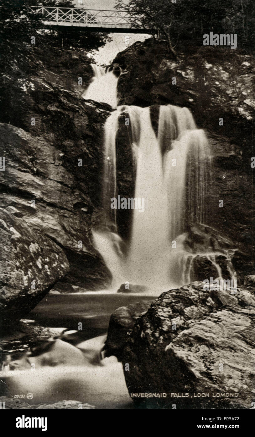 Inversnaid Falls, Loch Lomond, Dunbartonshire Stock Photo - Alamy