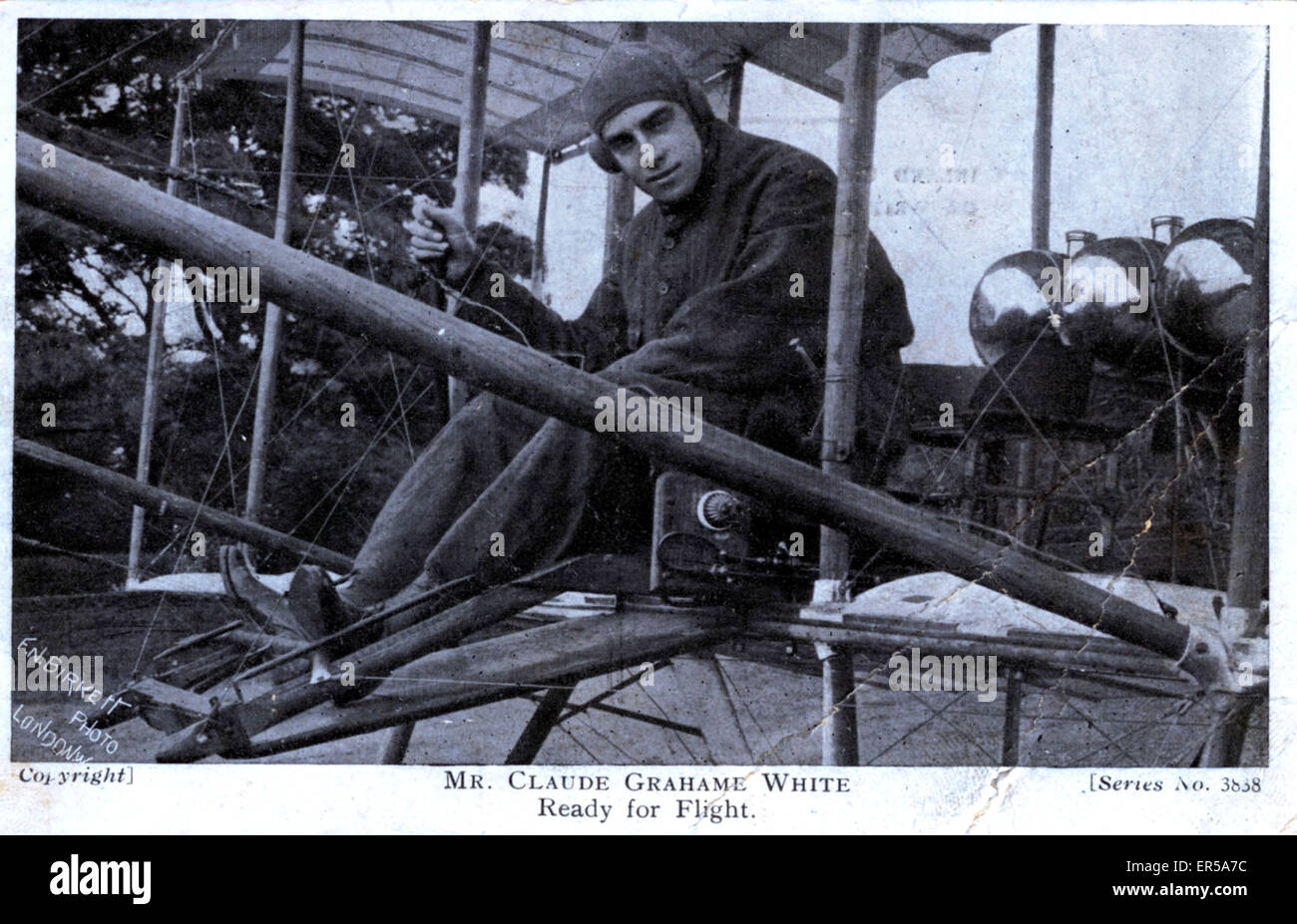 Aviator Claude Graham White Stock Photo - Alamy