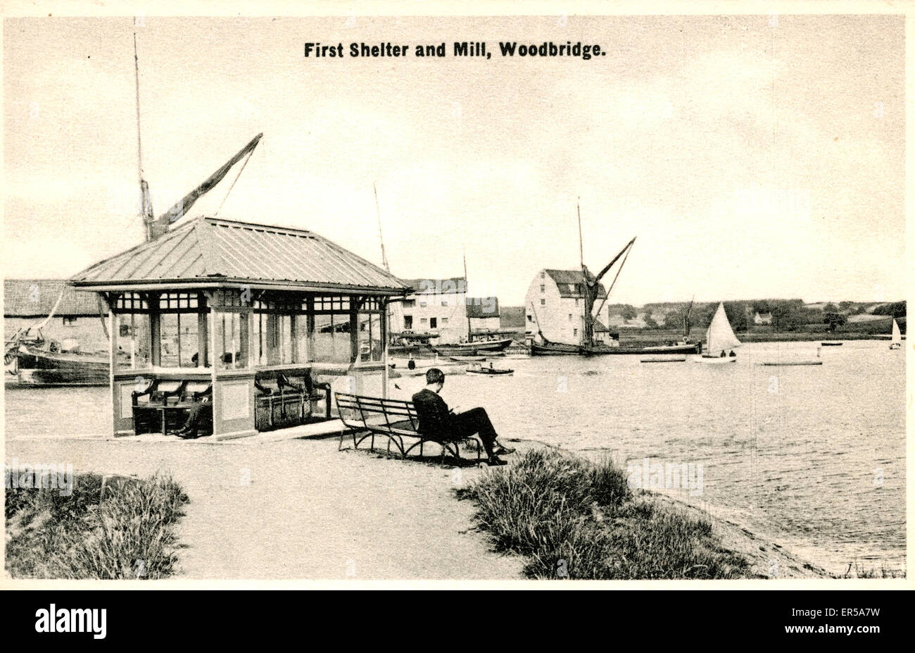 First Shelter & Windmill, Woodbridge, Suffolk Stock Photo - Alamy