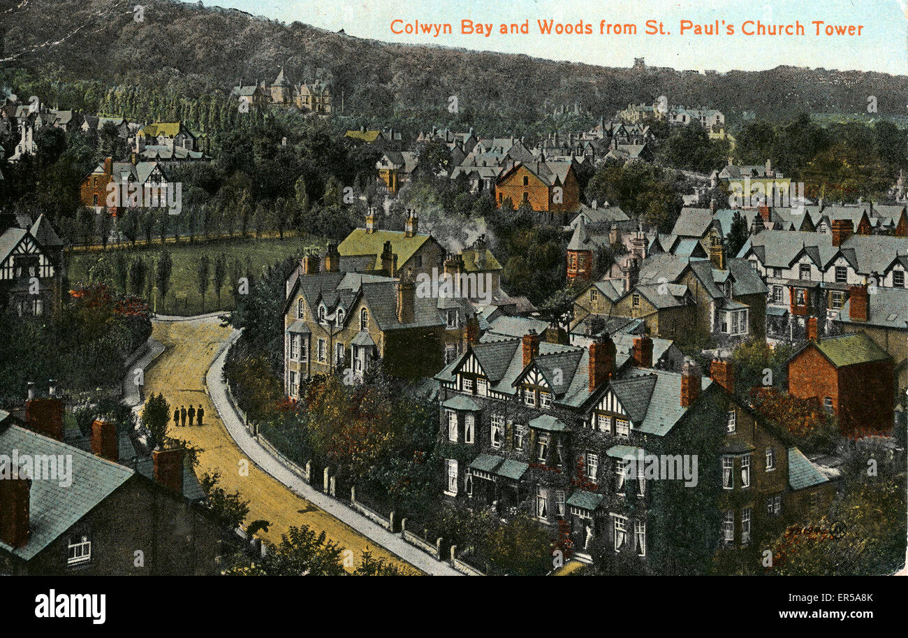 General View, Colwyn Bay, Conwy Stock Photo - Alamy