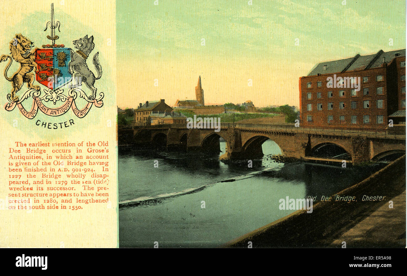 Old Dee Bridge, Chester, Cheshire Stock Photo - Alamy