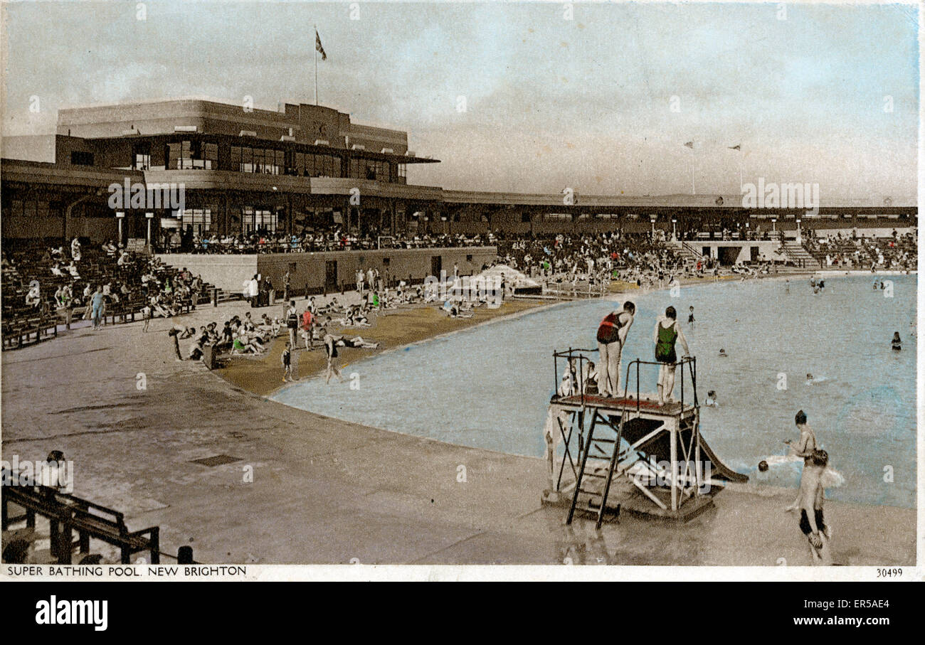 Super Bathing Pool , New Brighton, Wallasey, Lancashire, England. 1938 ...