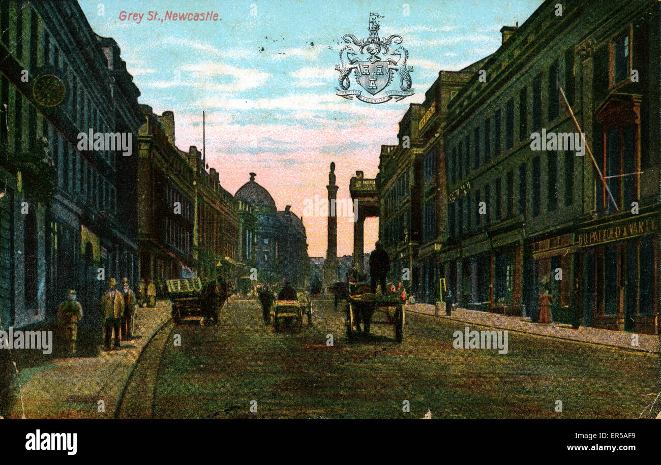 Grey Street, Newcastle upon Tyne, County Durham Stock Photo - Alamy