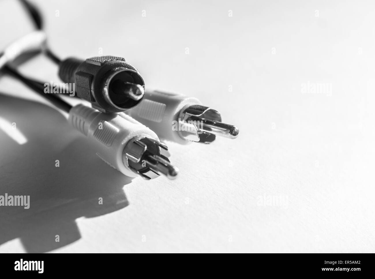 RGB Cables and connections details. Poster background Stock Photo - Alamy