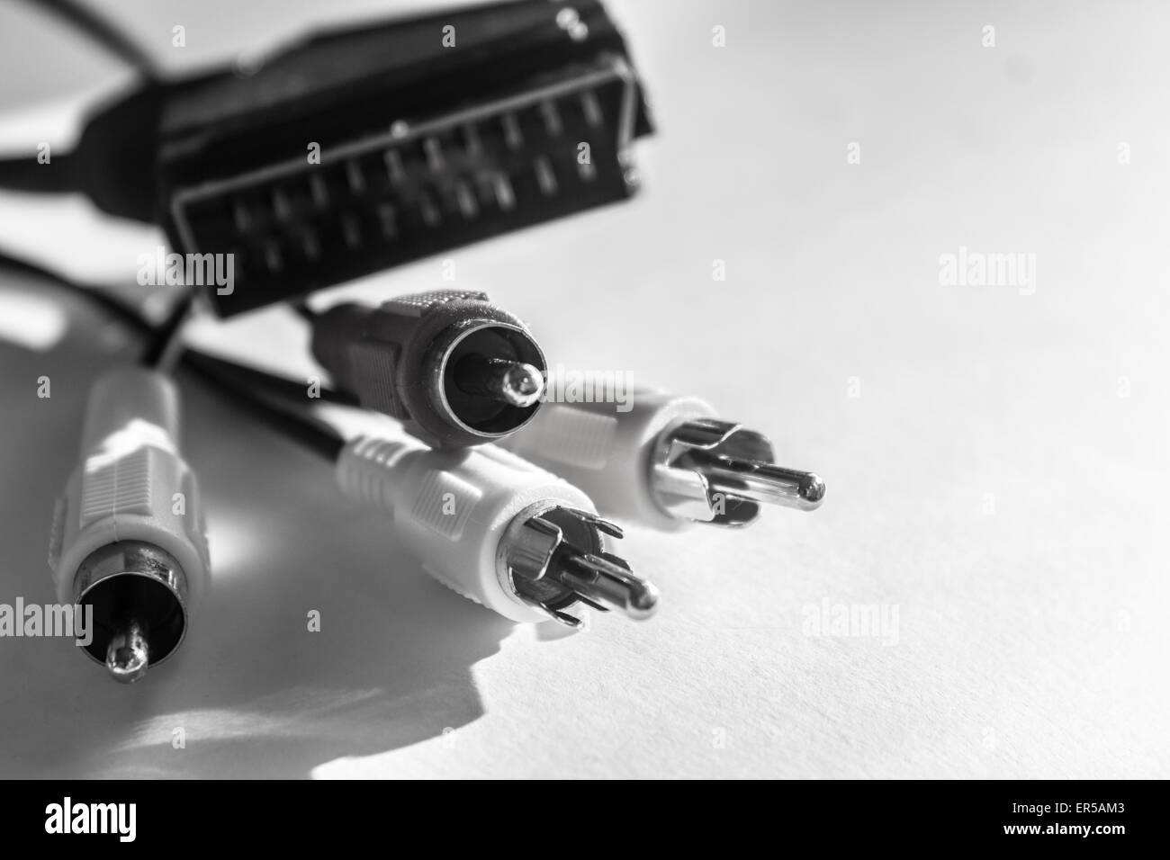 Rgb cables connections details poster hi-res stock photography and ...