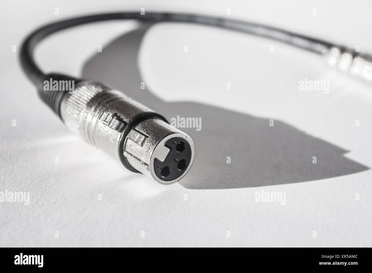 XLR cables and connections details. Poster background Stock Photo - Alamy