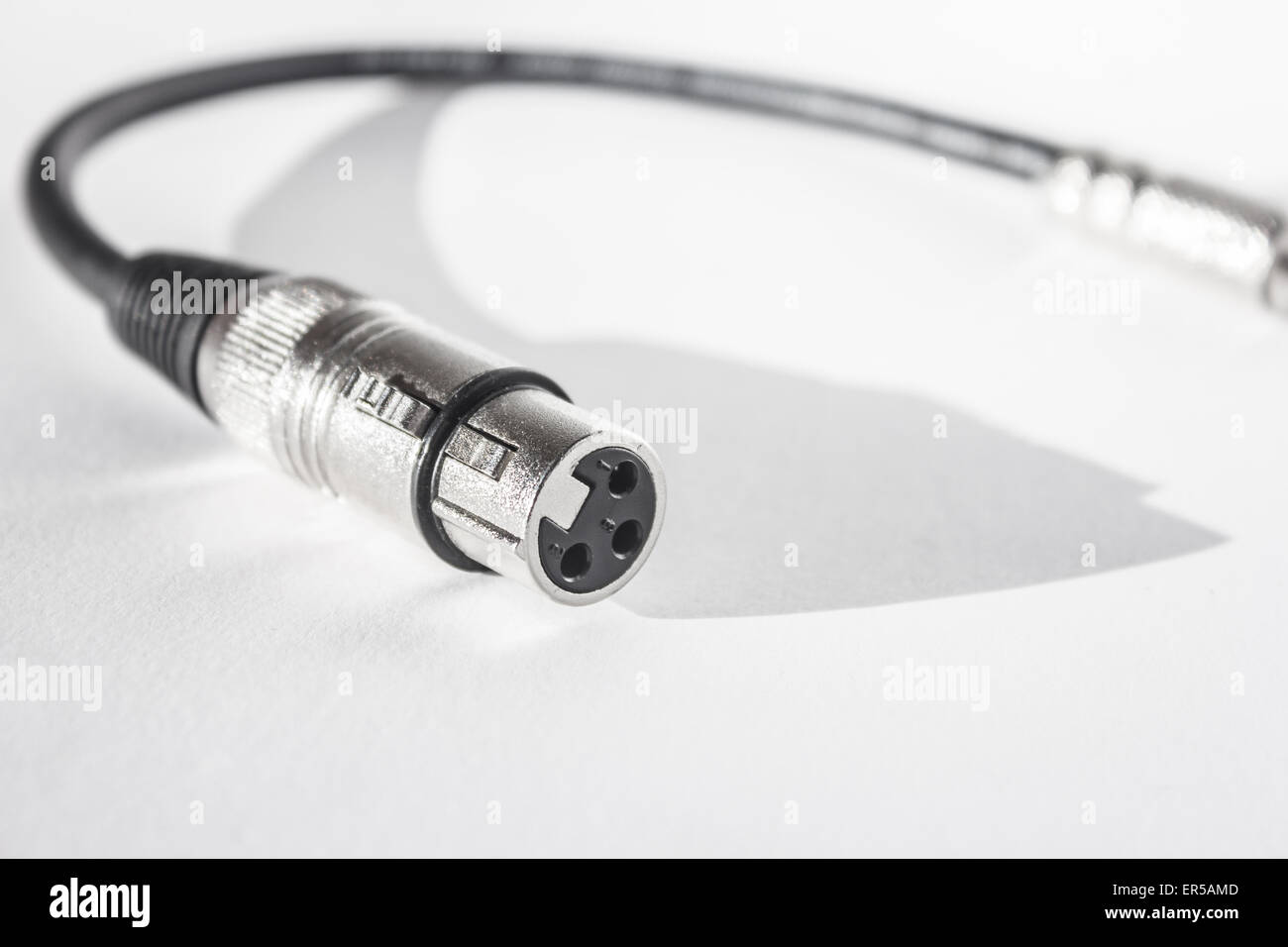 XLR cables and connections details. Poster background Stock Photo - Alamy
