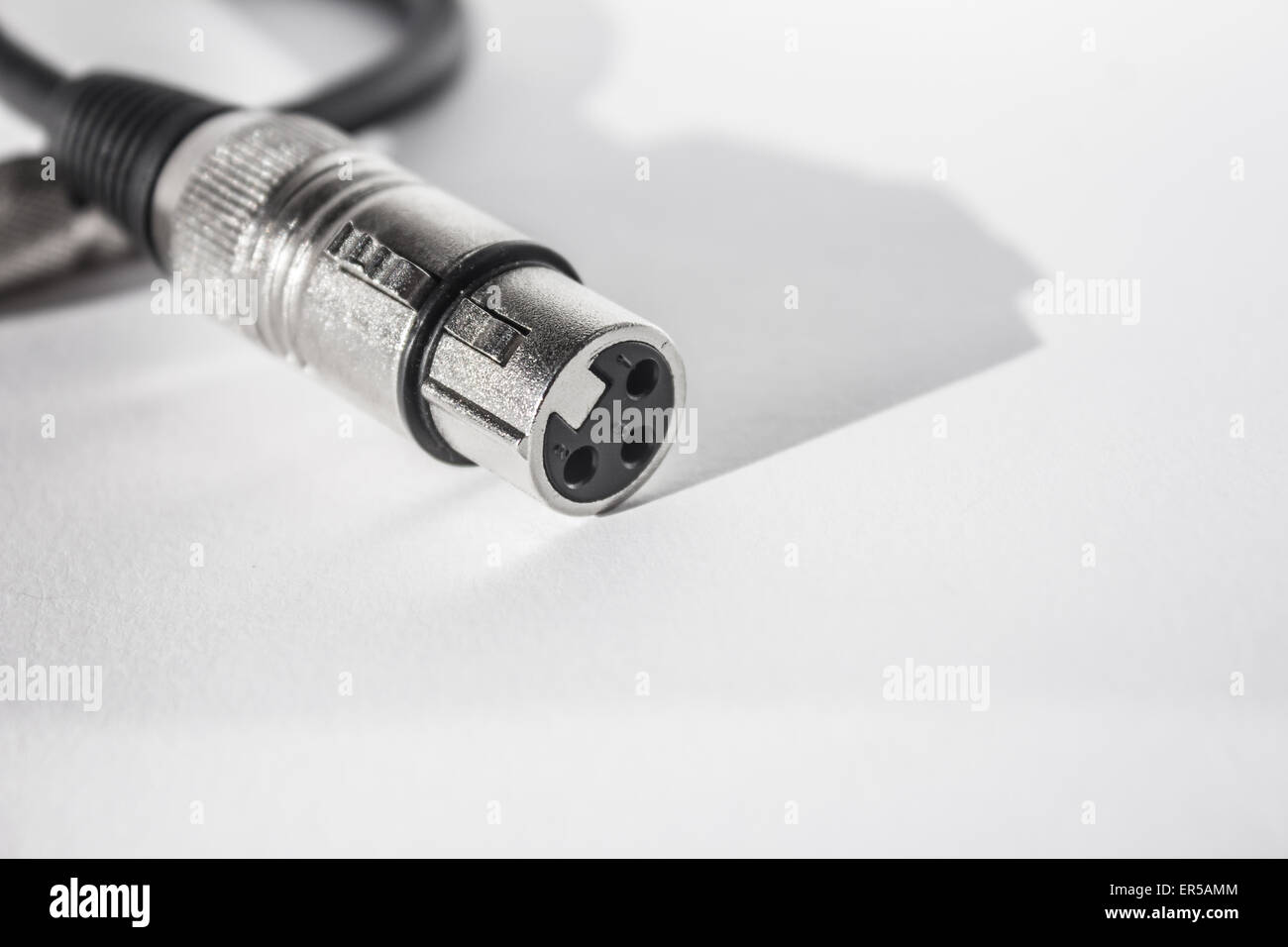 XLR cables and connections details. Poster background Stock Photo - Alamy