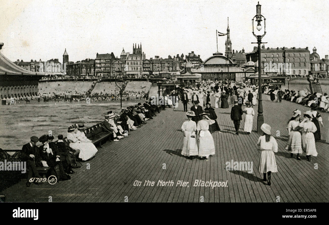 North Pier, Blackpool, Lancashire, England. 1900s Stock Photo - Alamy North Pier, Blackpool, Lancashire, England. 1900s Stock Photo - Alamy