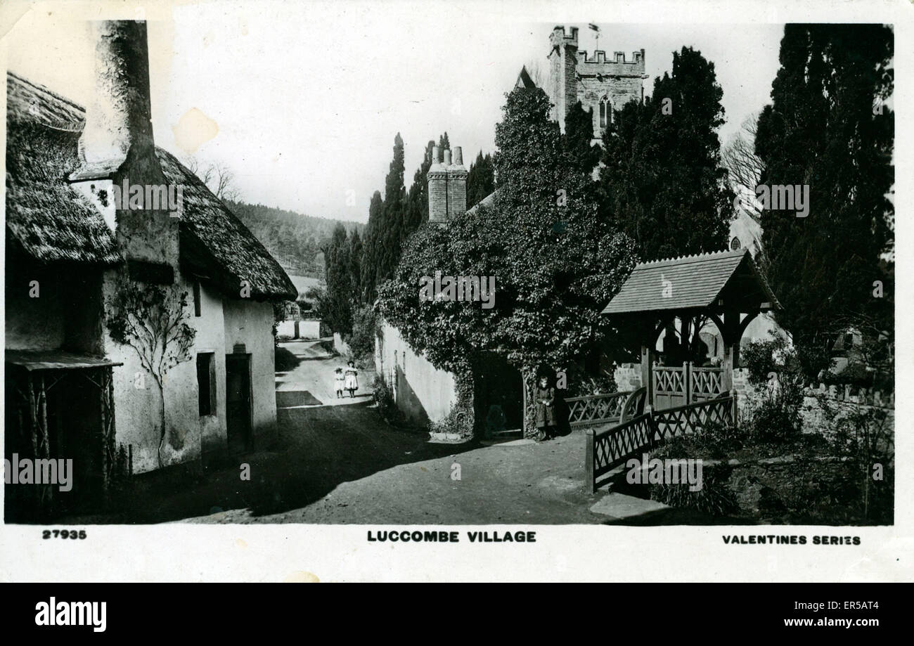 The Village, Luccombe, Somerset Stock Photo - Alamy