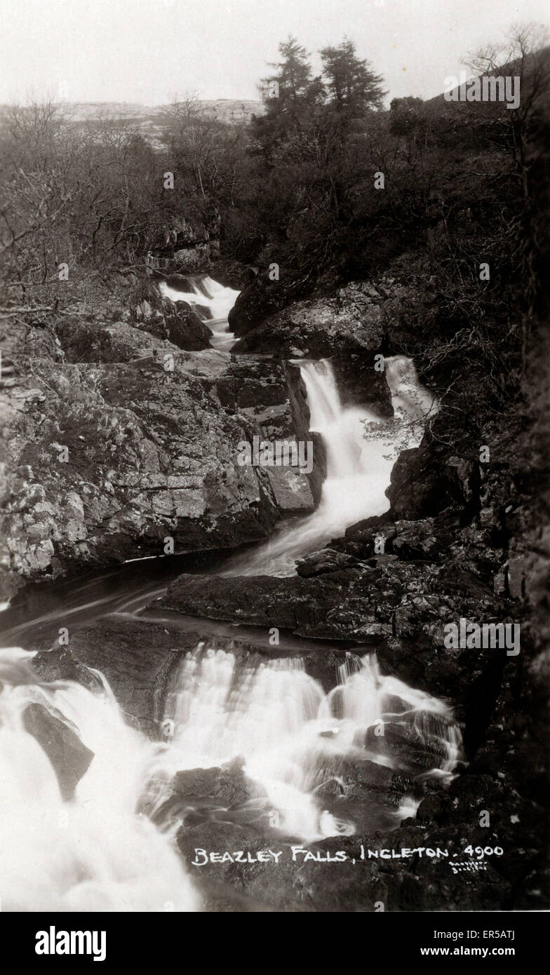 Beezley Falls & Bridge, Ingleton, Yorkshire Stock Photo - Alamy