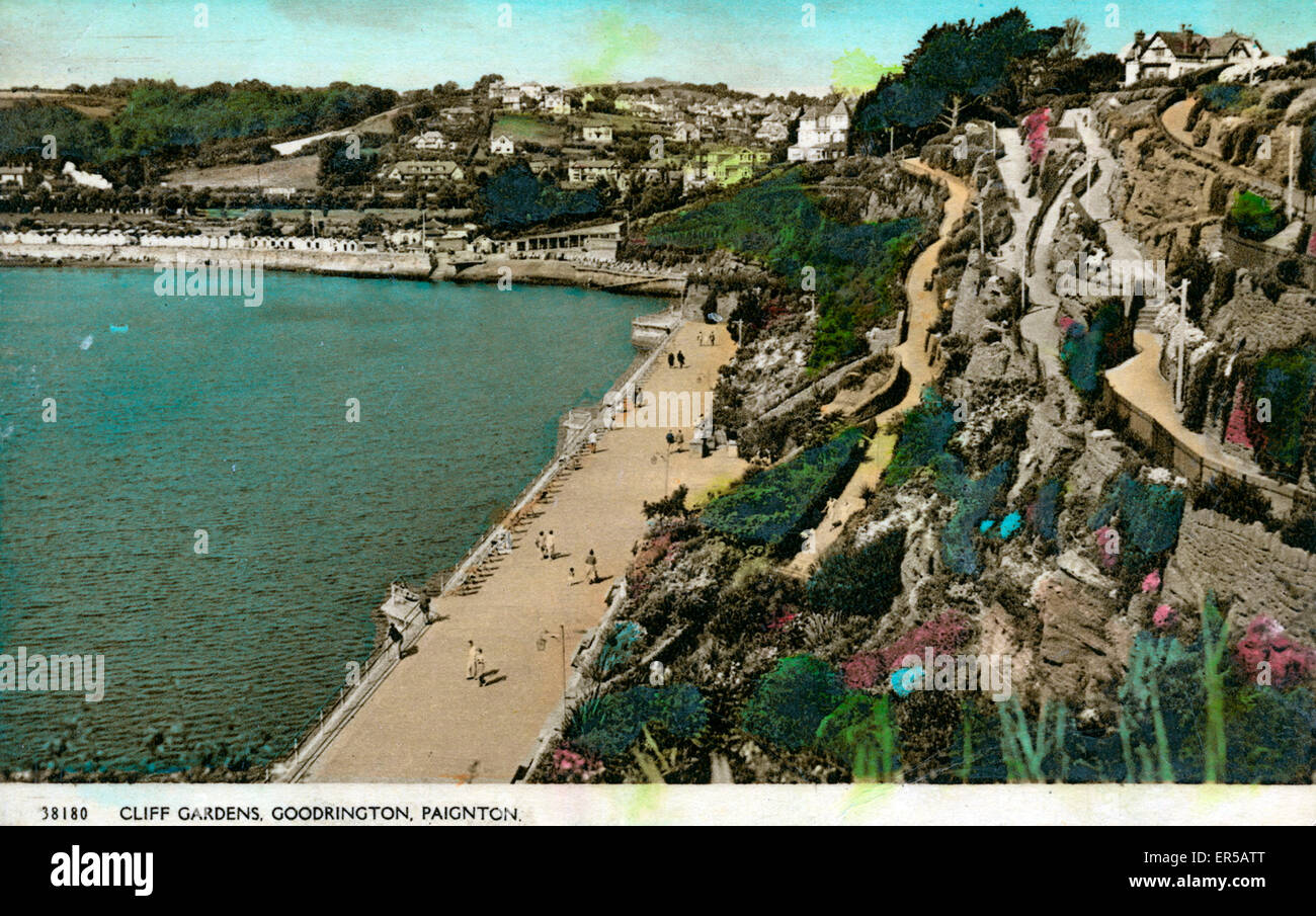 Cliff Gardens, Goodrington, Devon Stock Photo - Alamy