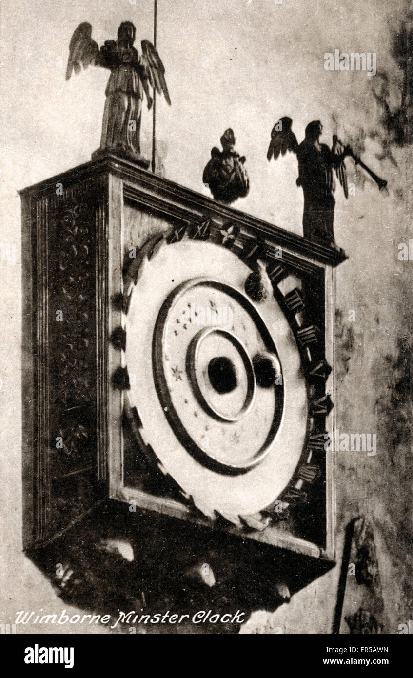 The Minster Clock, Wimbourne, Dorset Stock Photo - Alamy