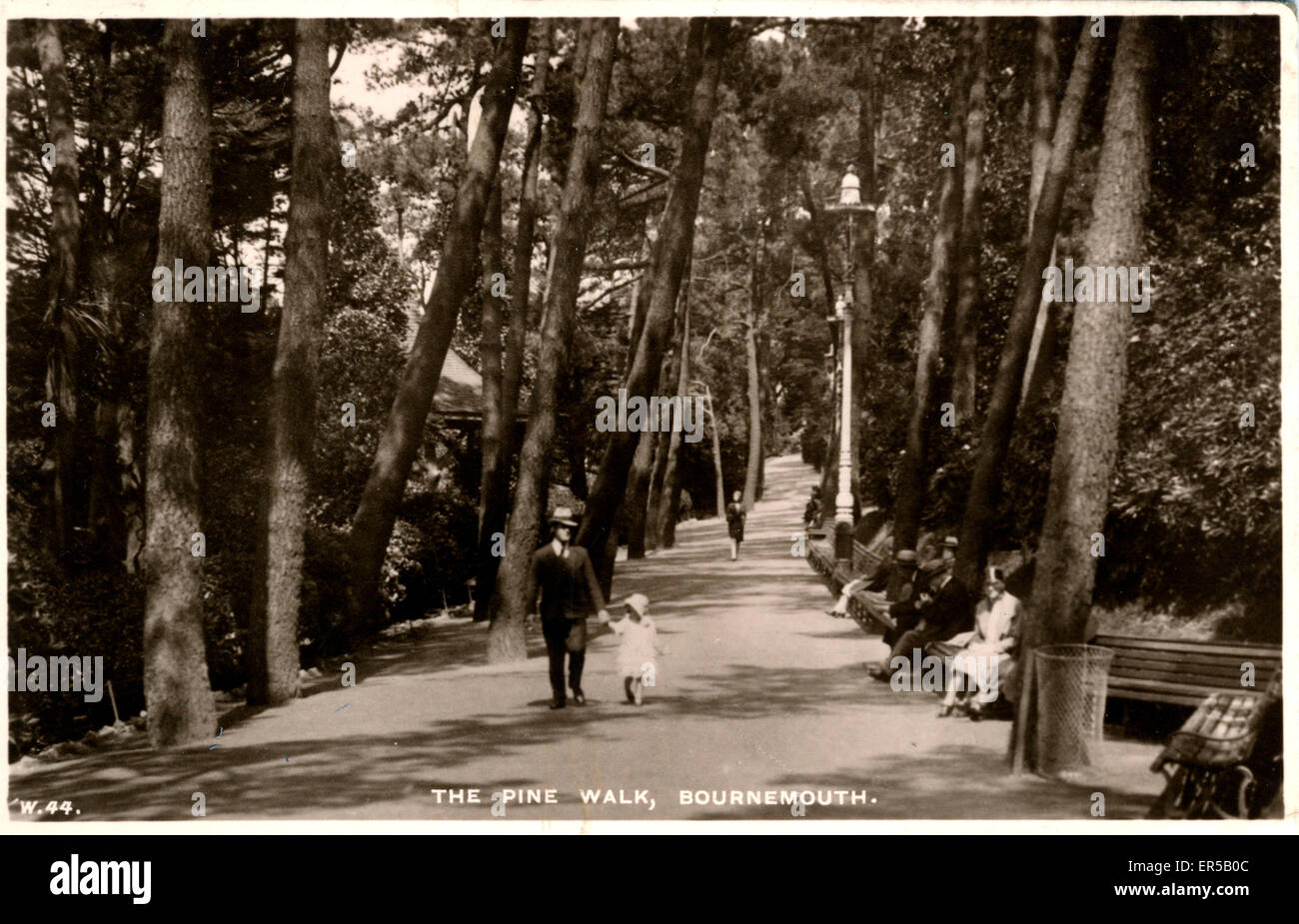 The Pine Walk, Bournemouth, Dorset Stock Photo - Alamy