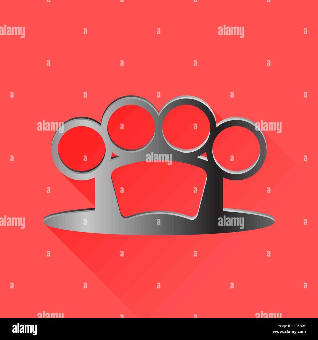 The knuckle duster Stock Vector Images - Alamy