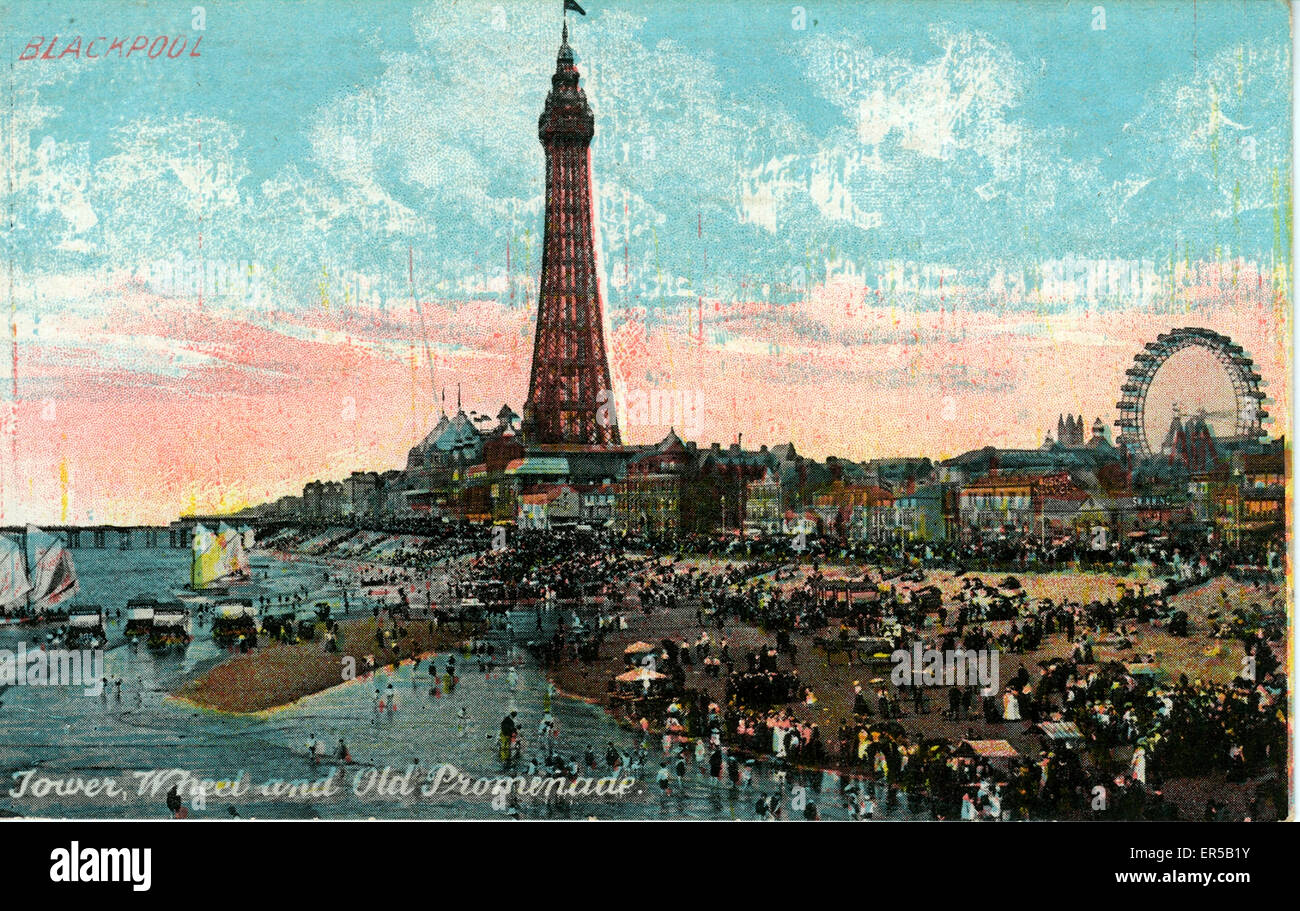 Blackpool postcard hi-res stock photography and images - Alamy