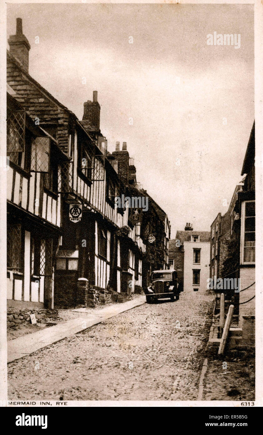 The Mermaid Inn, Rye, Sussex Stock Photo - Alamy
