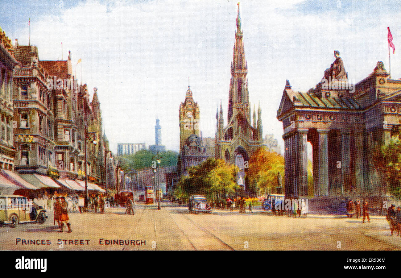 Princes Street, Edinburgh, Midlothian Stock Photo - Alamy