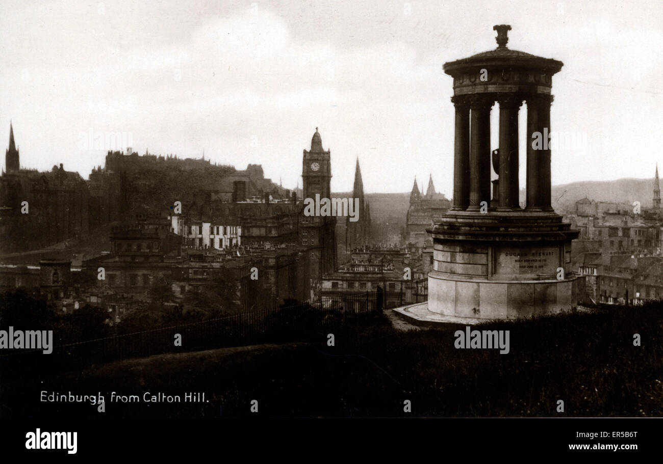 View from Calton Hill, Edinburgh, Midlothian Stock Photo - Alamy