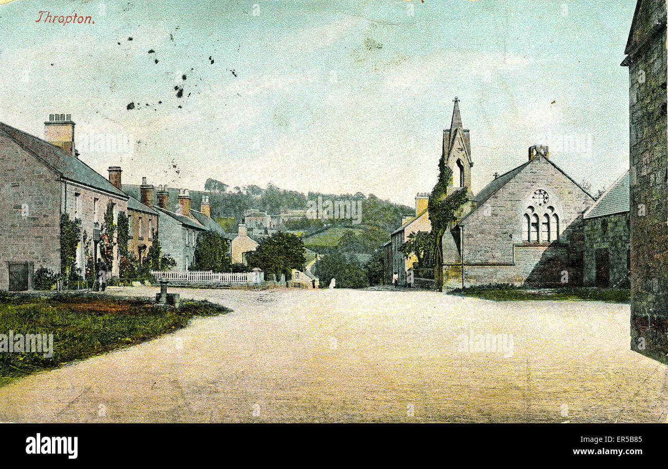 The Village, Thropton, Northumberland Stock Photo - Alamy