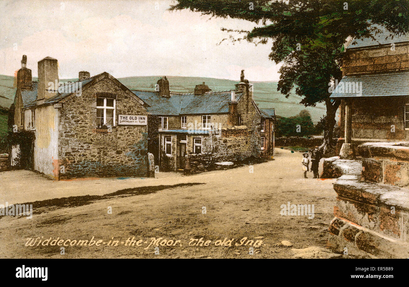 The Old Inn, Widdecombe-in-the-Moor, Devon Stock Photo - Alamy