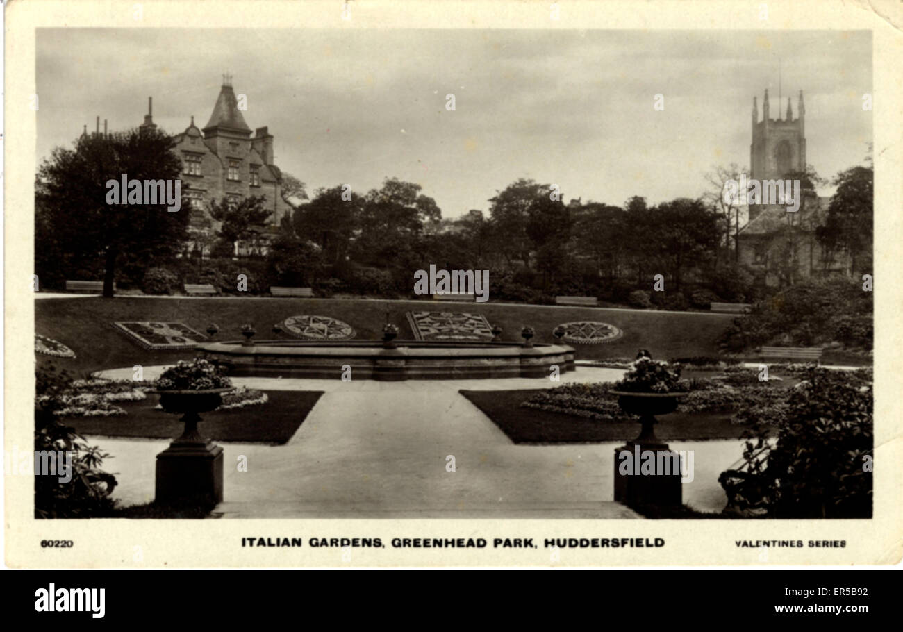 Italian Gardens, Greenhead Park, Yorkshire Stock Photo - Alamy