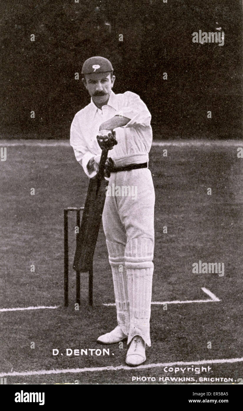 Cricketer David Lucky Denton Stock Photo - Alamy