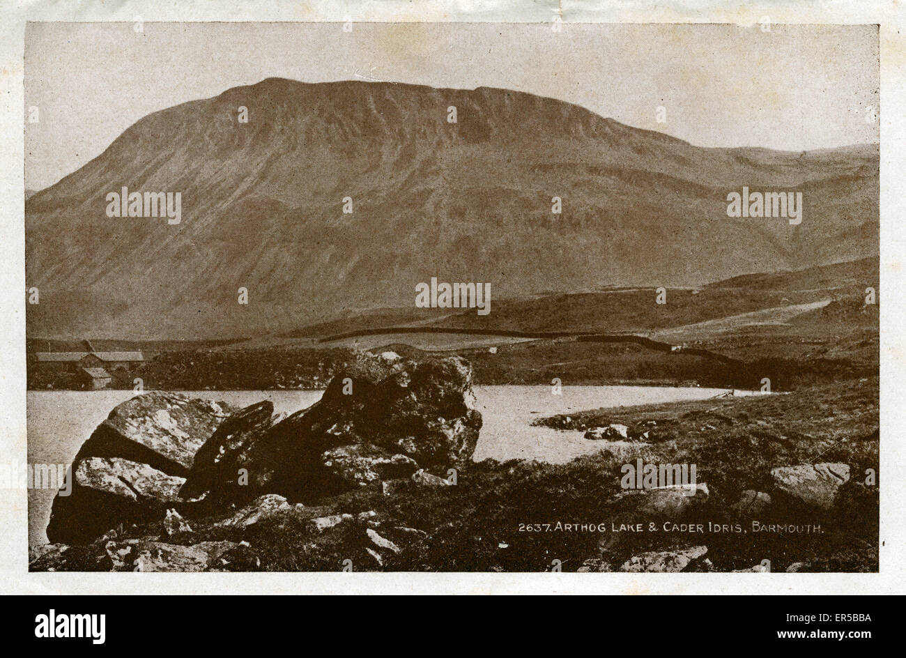 Arthog Lake & Cader Idris, Barmouth, Glamorgan Stock Photo - Alamy