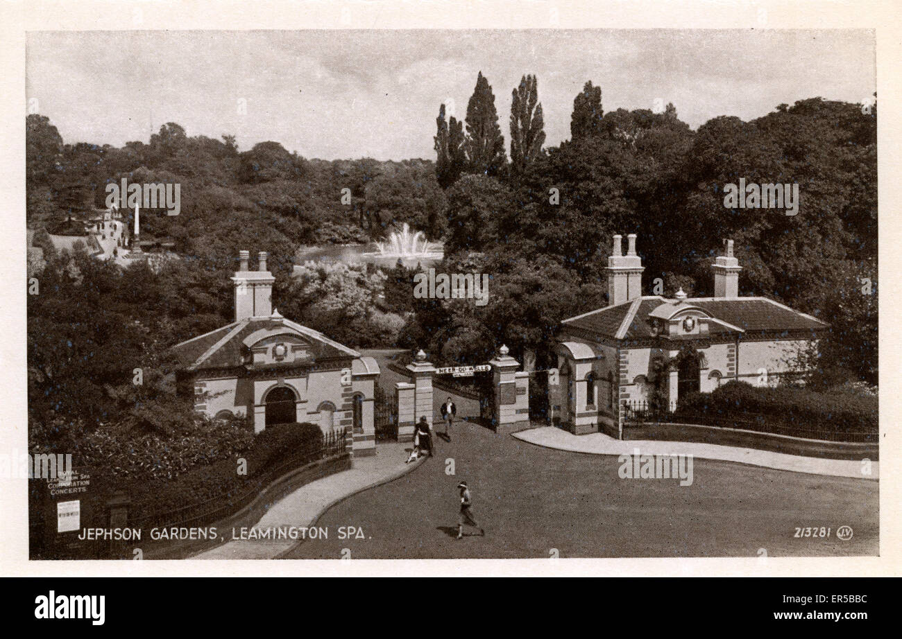 The Entrance, Jephson Gardens, Warwickshire Stock Photo - Alamy