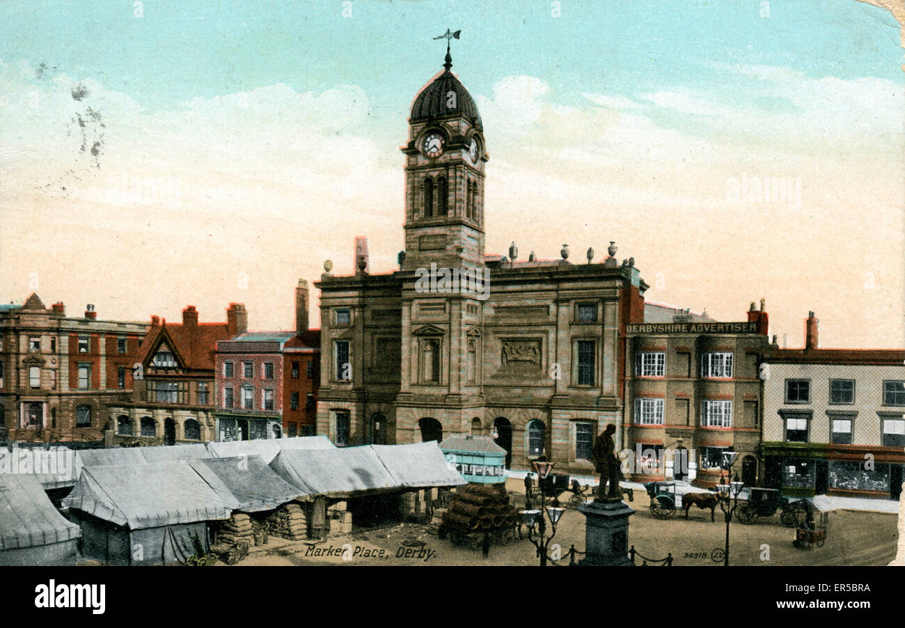 Market Place, Derby, Derbyshire Stock Photo - Alamy