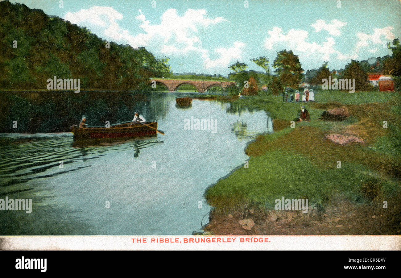 The River Ribble, Brungerley Bridge, Lancashire Stock Photo - Alamy