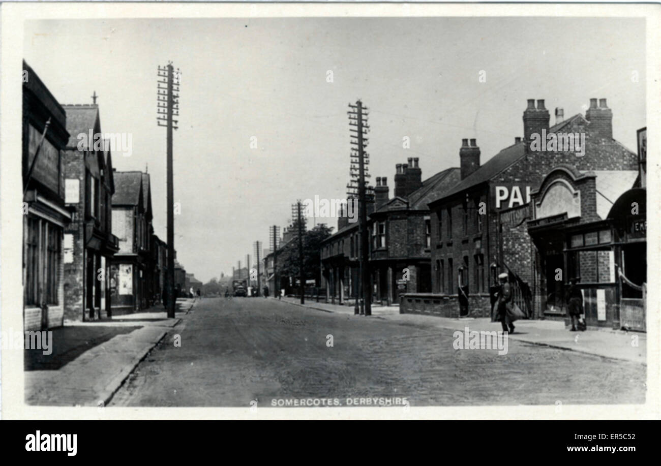 Street Scene, Somercotes, Derbyshire Stock Photo - Alamy