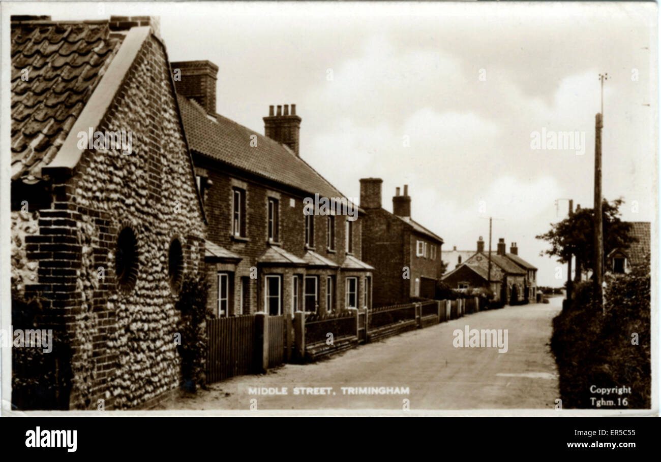 Middle Street, Trimingham, Norfolk Stock Photo - Alamy